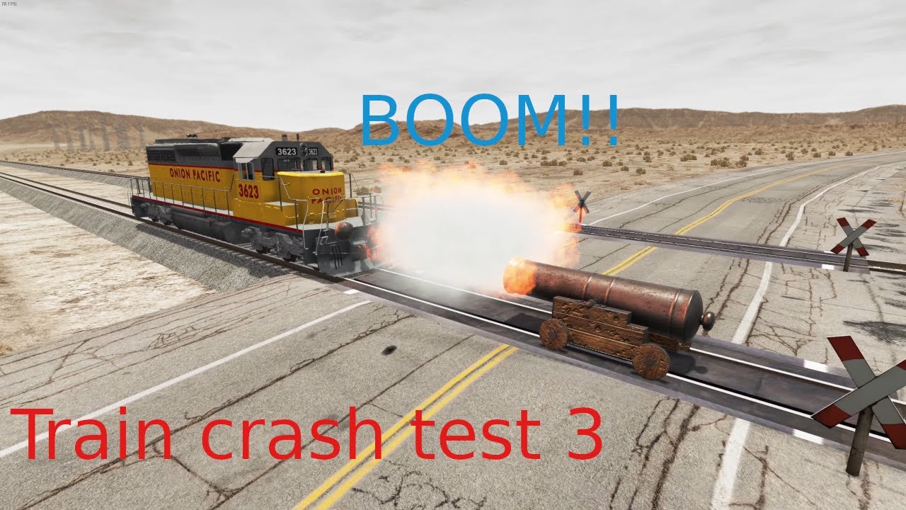 Train crash test 3 | Beamng.drive - YouTube