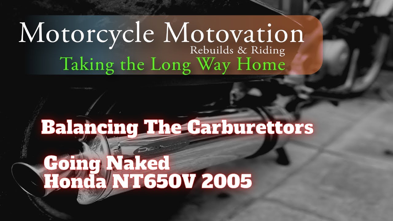Synchronising the Carburetors and Tuning the NT650V 2005 - YouTube