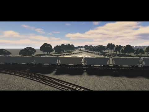 UP 3057 T4 Leader pulling a Sand Hopper Train thru the diamonds at Southline District in roblox ...