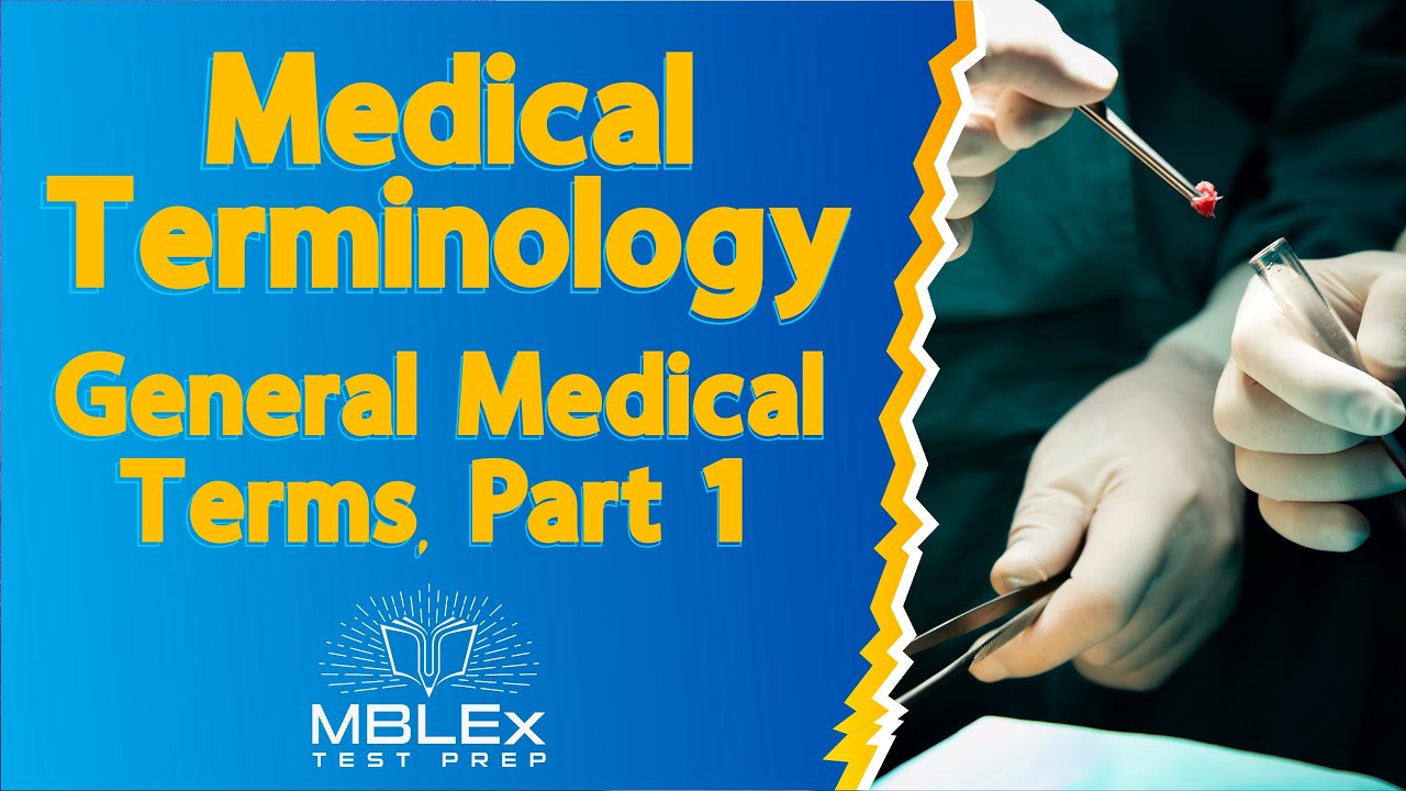 Medical Terminology - General Med Terms, Part 1 - YouTube
