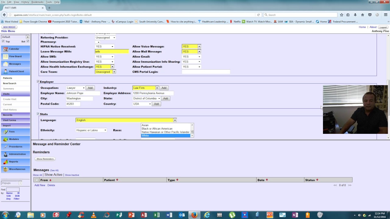Adding a Patient with Open EMR - YouTube