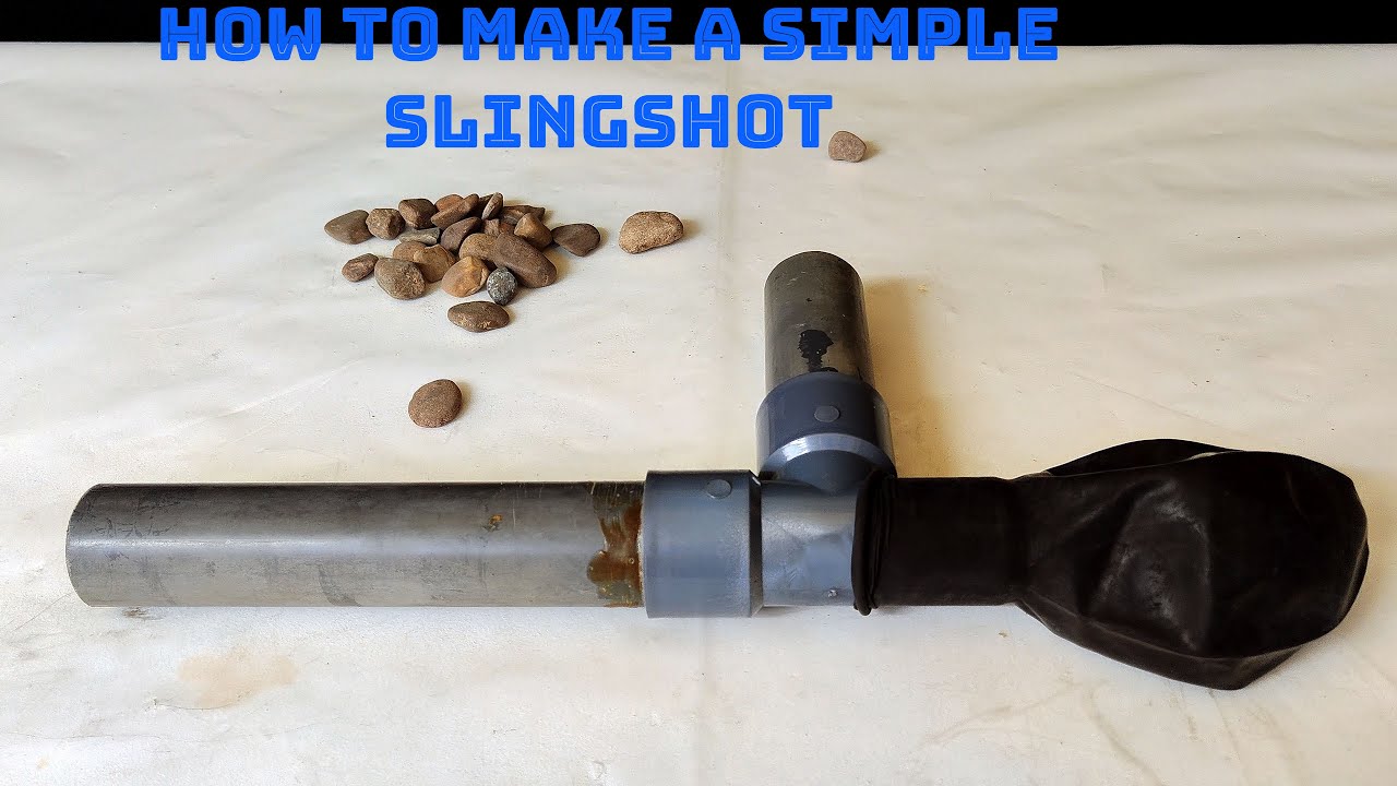 How to make a simple slingshot - YouTube
