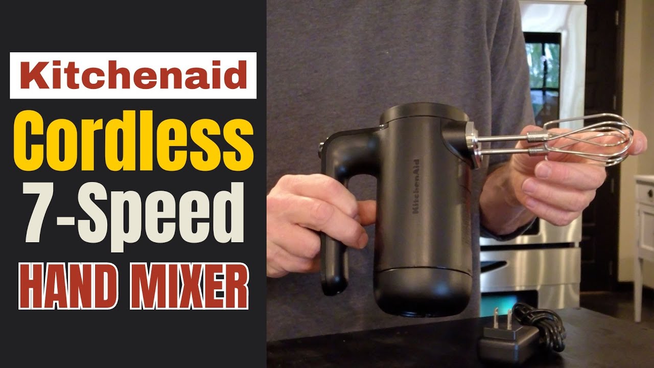 Kitchenaid Cordless 7-Speed Hand Mixer Review & Demo - YouTube