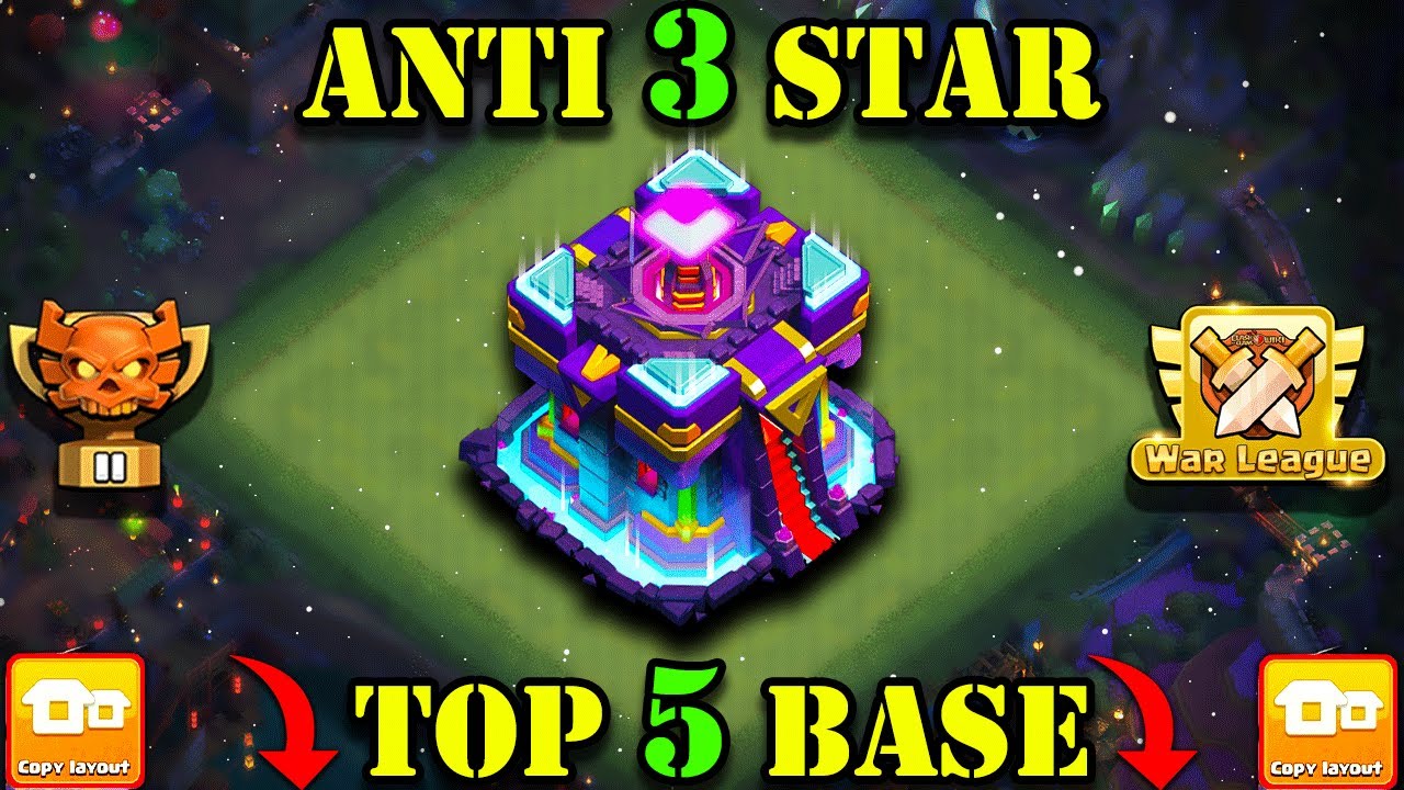 ANTI 2 STAR TH15 CWL BASE ! ANTI ROOT RIDER & SUPER ARCHER BASE ! NEW ...