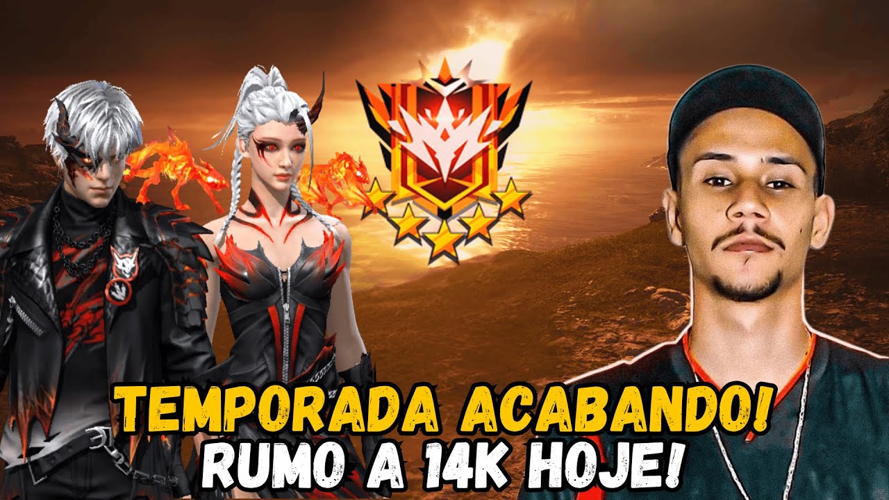 HOJE SÓ PARO COM 14K DE PONTOS - FREE FIRE AO VIVO ! - YouTube