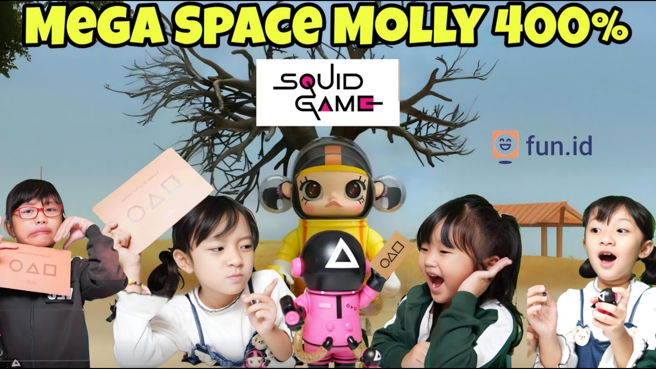 UNBOXING MEGA SPACE MOLLY SQUID GAME 400% | BLINDBOX | POPMART | FUN ...