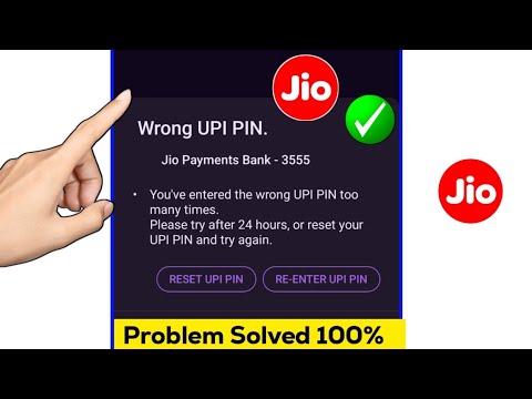 Wrong upi pin entered for jio payments bank account | Wrong upi pin jio ...