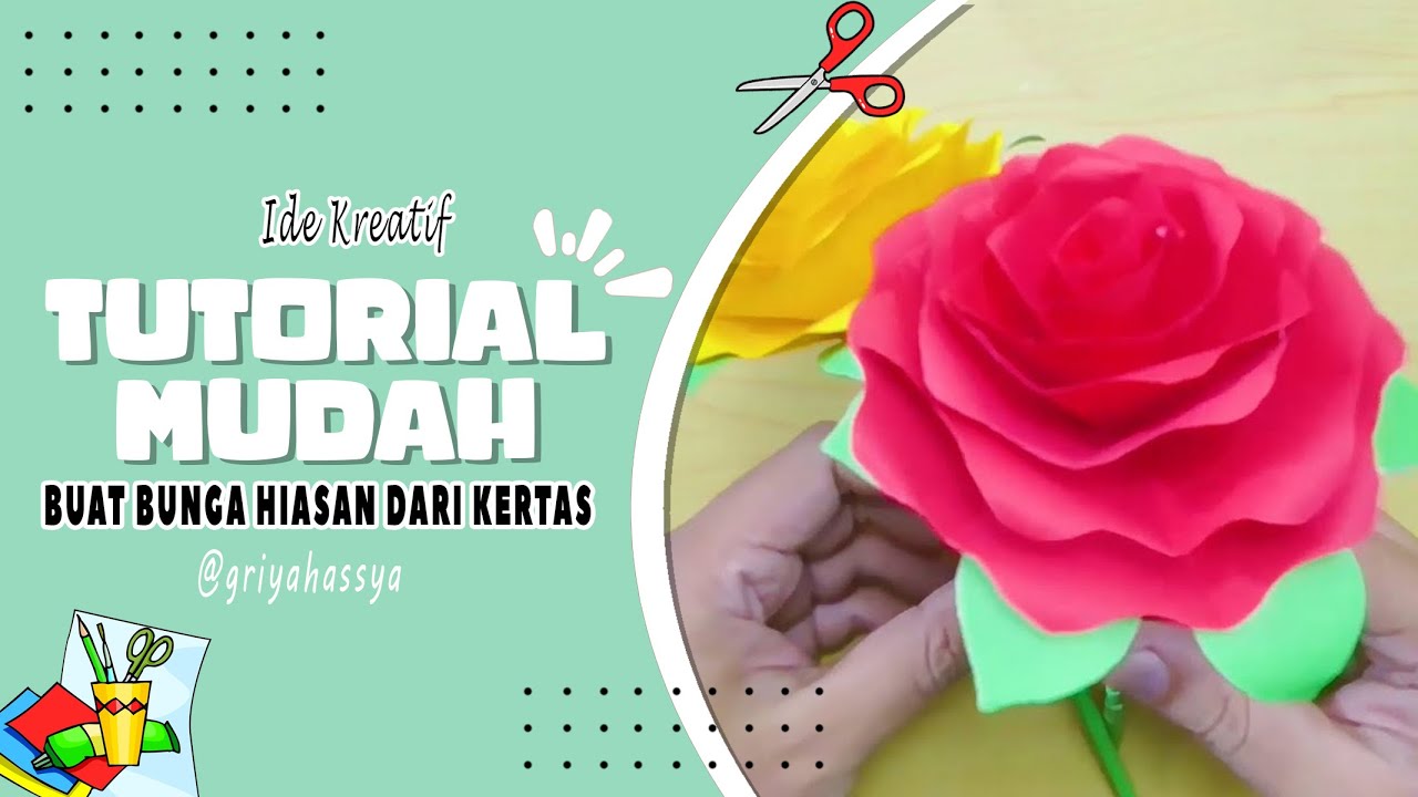 Bunga Dari Kertas Origami | Cara Membuat Bunga Dari Kertas Origami ...