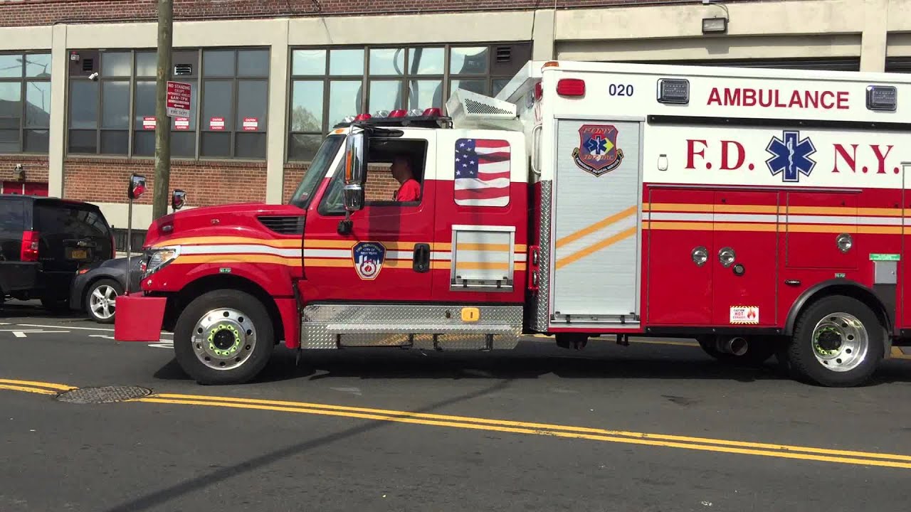 SUPER EXCLUSIVE CATCH OF THE BRAND NEW FDNY RESCUE MEDICS AMBULANCE ...