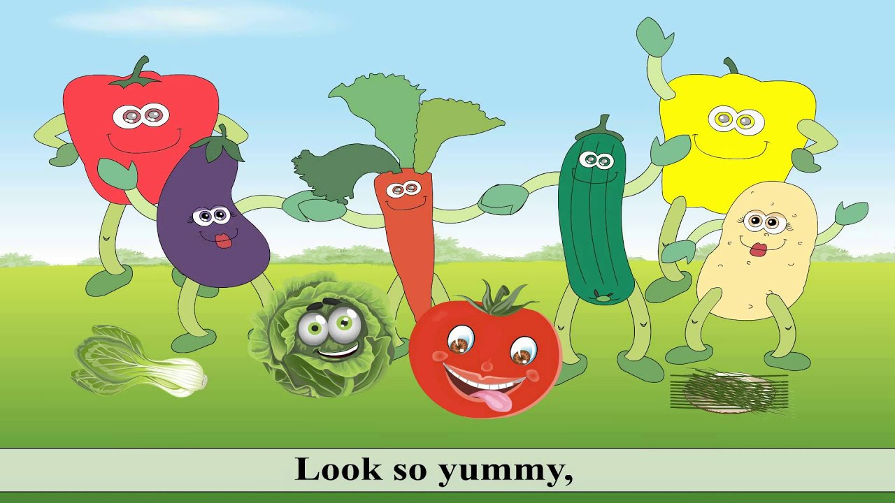 Vegetable Song For Children | Nursery Rhyme In English | Kids Learning ...
