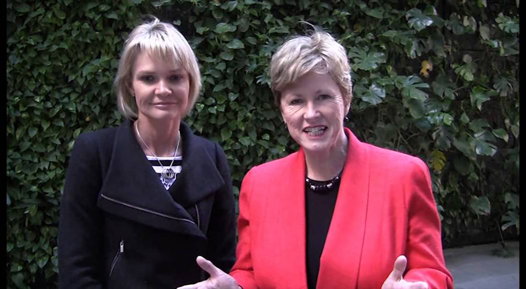 Greens Leader Christine Milne and Senate candidate Penny Blatchford ...