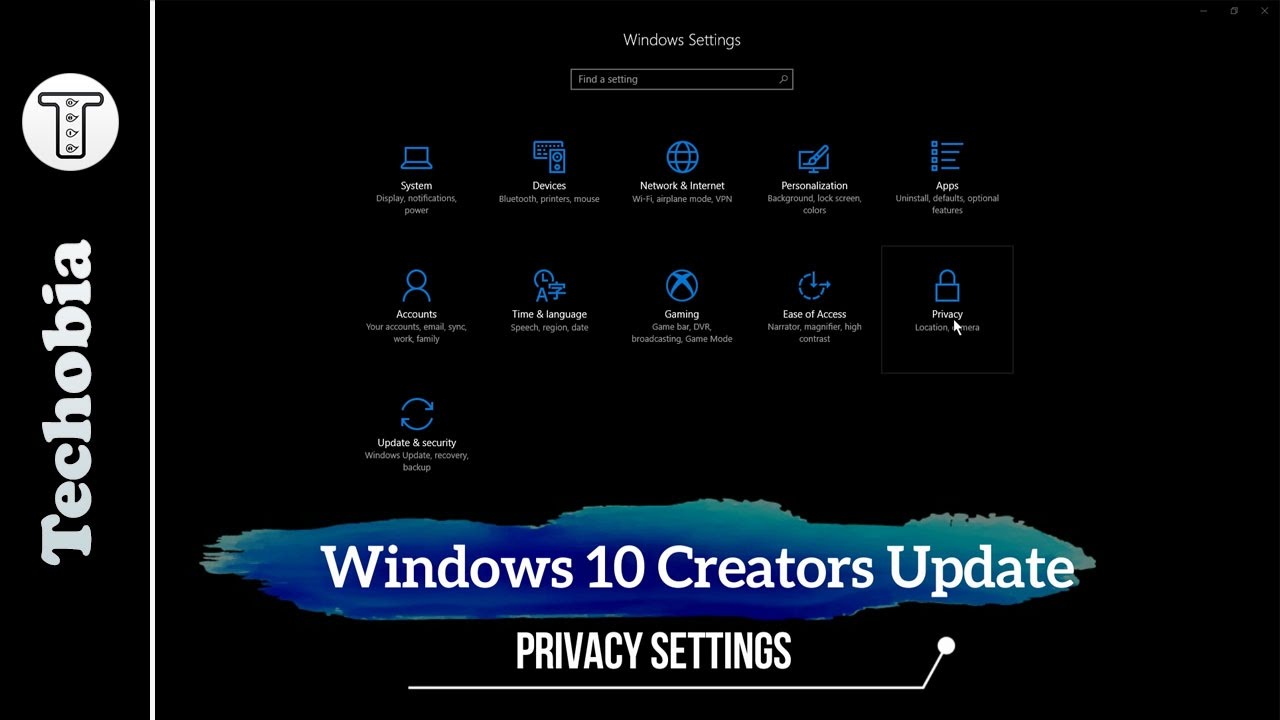 Windows 10 Privacy settings for Creators Update : Prevent Spying - YouTube