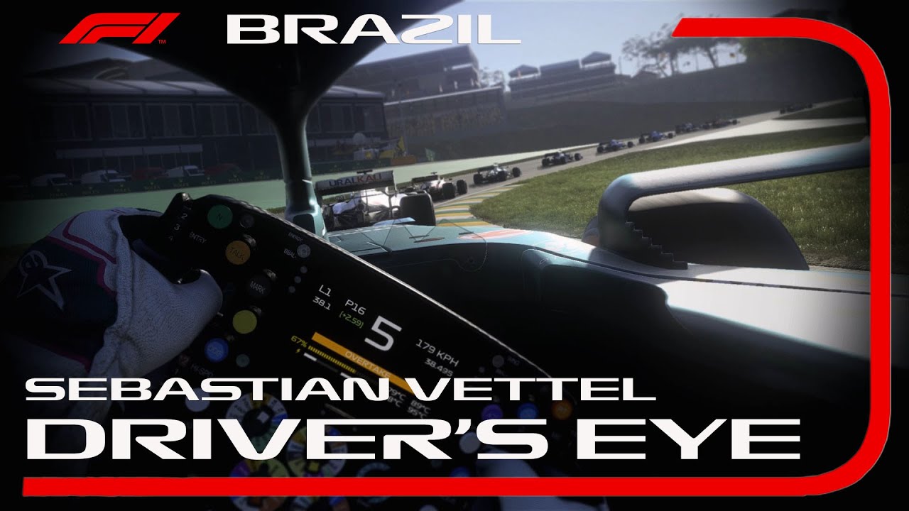 F1 2021 DRIVER'S EYE VIEW - SEBASTIAN VETTEL - BRAZIL ( Realistic ...