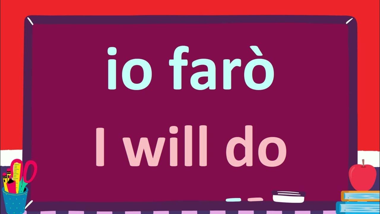 60 Most Important Italian Verbs with Future Tense Conjugations - YouTube