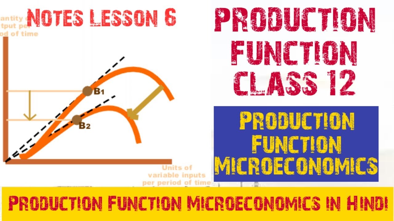 production function class 12 || Production Function Microeconomics ...