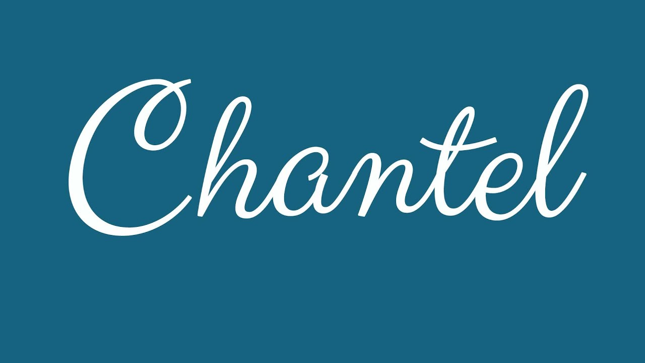 Chantel English Cursive Handwriting Tutorial - YouTube