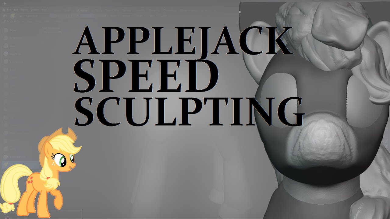 Applejack 3D [speed sculpting in Blender] - YouTube