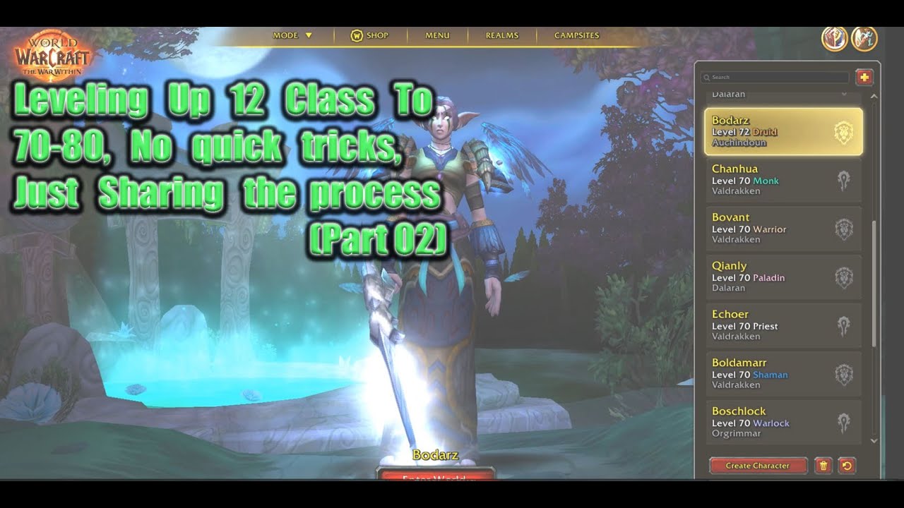 Leveling Up 12 Class To 70-80, No quick tricks, Just Sharing the ...