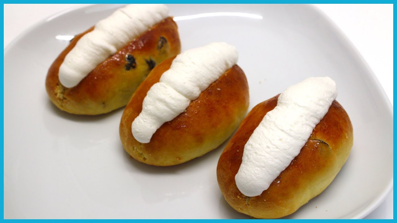 MARITOZZI alla panna [italian brioche bread recipe] - Torte italiane ...