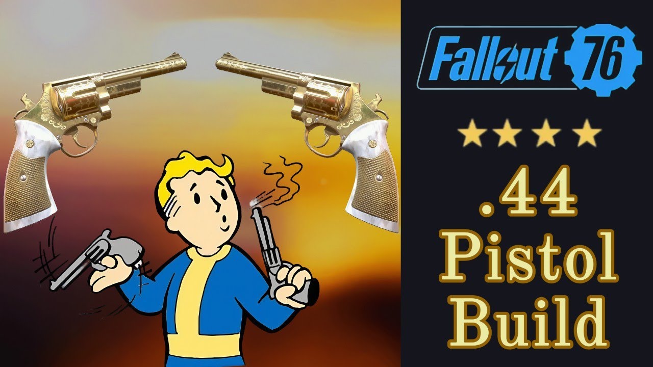 Legendary Four Star .44 Pistol Build In Fallout 76....PTS.... - YouTube