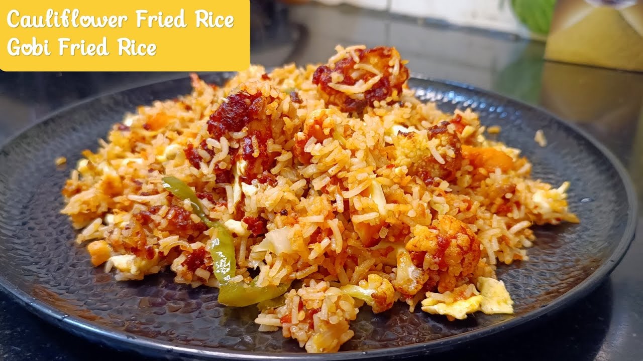 Cauliflower fried Rice|காலிபிளவர் பிரைட் ரைஸ்|Gobi fried rice|Street ...