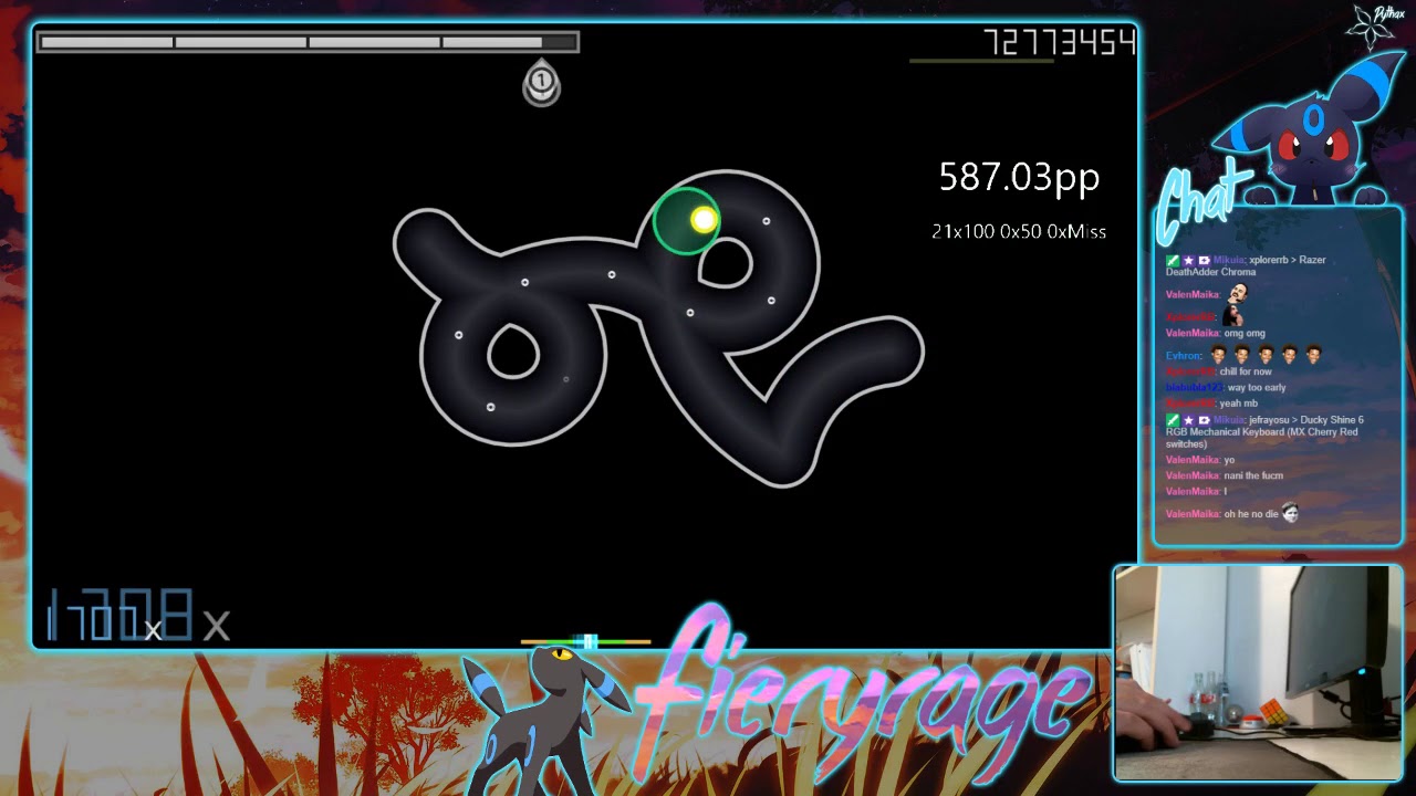 osu! | fieryrage | GYZE - HONESTY [DISHONEST] +HR 98.77% FC | 807pp #8 ...