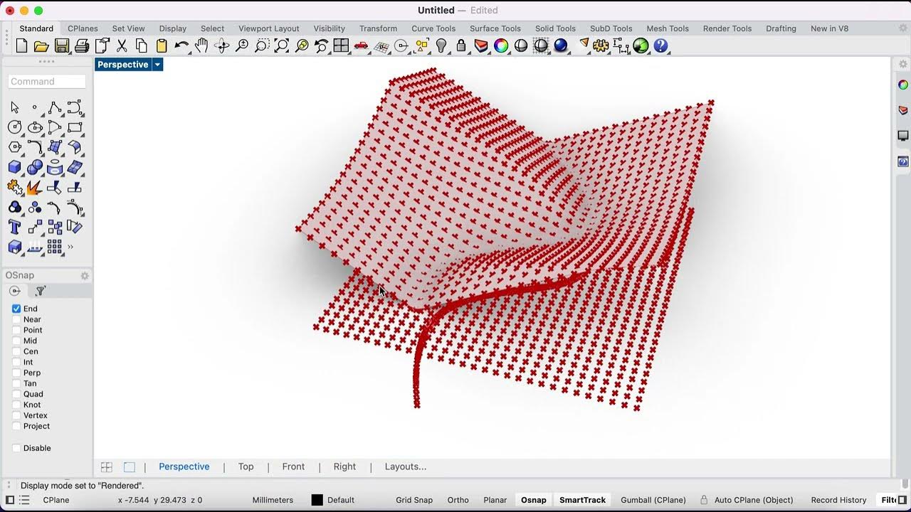Parametric Design Grasshopper Tutorial 1 | Class 16 | Attractor Curves and Dynamic Surface ...