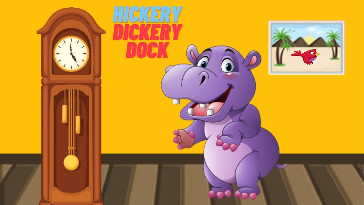 Hickory Dickory Dock Hippo Repeat | Nursery Rhymes And Kids Songs ...