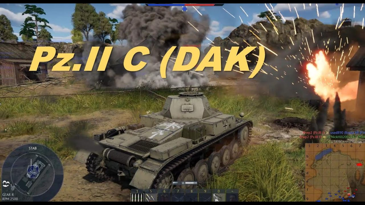 Pz.II C (DAK) War thunder - YouTube