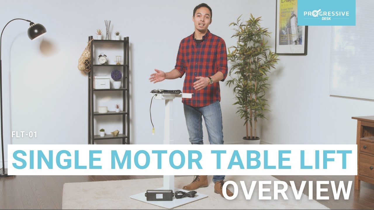 Adjustable One-Leg Single Motor Desk Frame | Single Table Lift ...