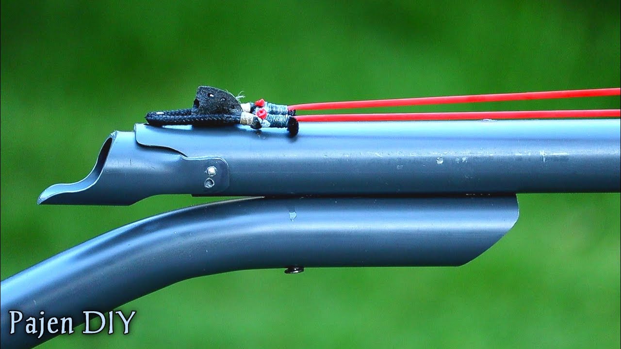 DIY PVC Slingshot New Version - YouTube