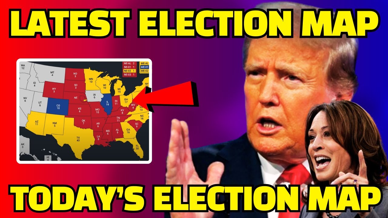 LATEST 2024 ELECTION NIGHT MAP PREDICTION TODAY - YouTube