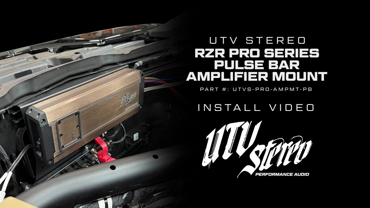 UTV Stereo RZR Pro Series Pulse Bar Amplifier Mount - YouTube