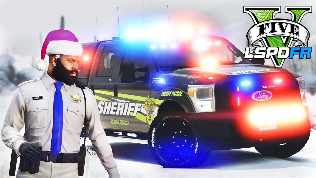 GTA 5 - LSPDFR Ep179 - Bad Santa Christmas Tree Patrol!! - YouTube