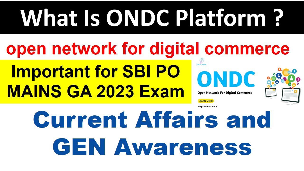 What Is ONDC Platform ? open network for digital commerce | Important ...