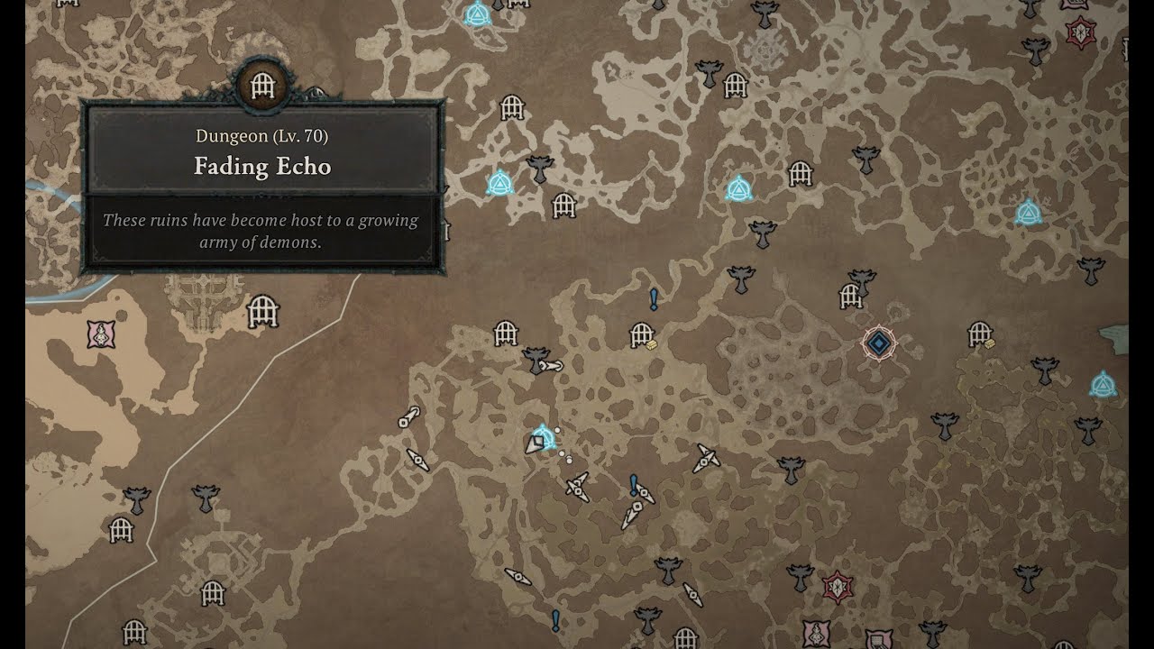 Diablo 4 - D4Tracker - Dungeon: Fading Echo (Skinwalker's Aspect) - YouTube