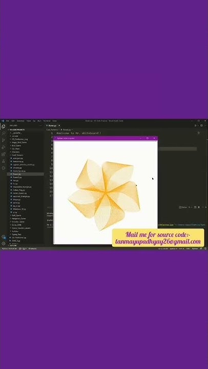#shorts #python Amazing flower design using python turtle module - YouTube