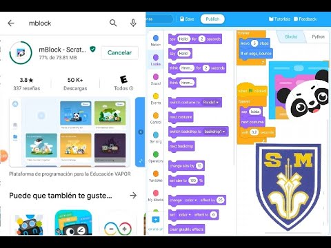 Instructivo para instalar y utilizar la App mBlock en dispositivos móviles android - YouTube