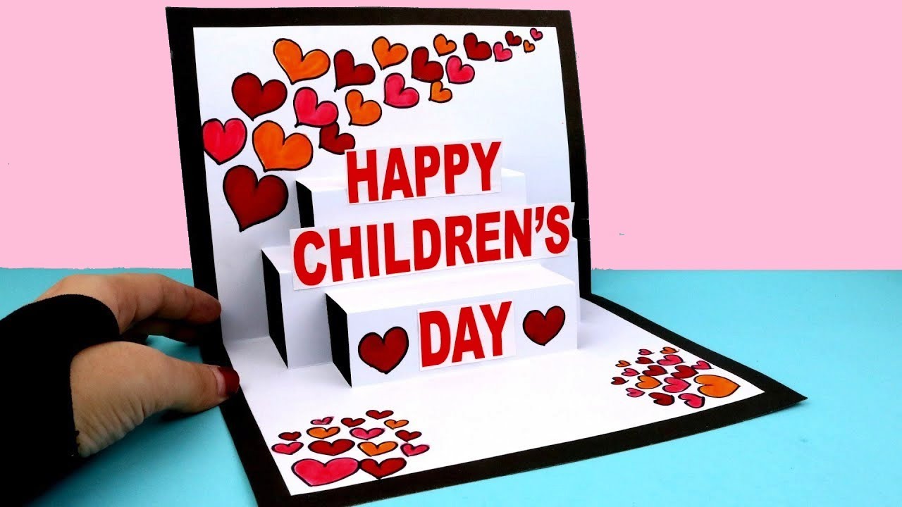 Children's day card | Handmade Greeting cards |Happy Children's day ...