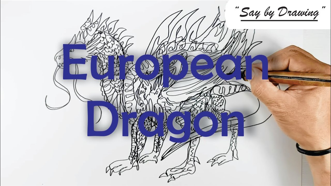 European Dragon Drawings