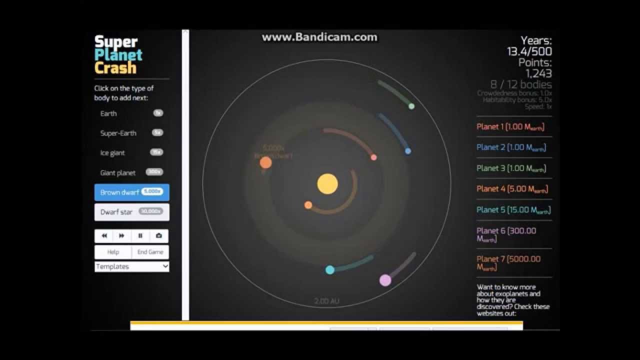 super planet crash gameplay - YouTube