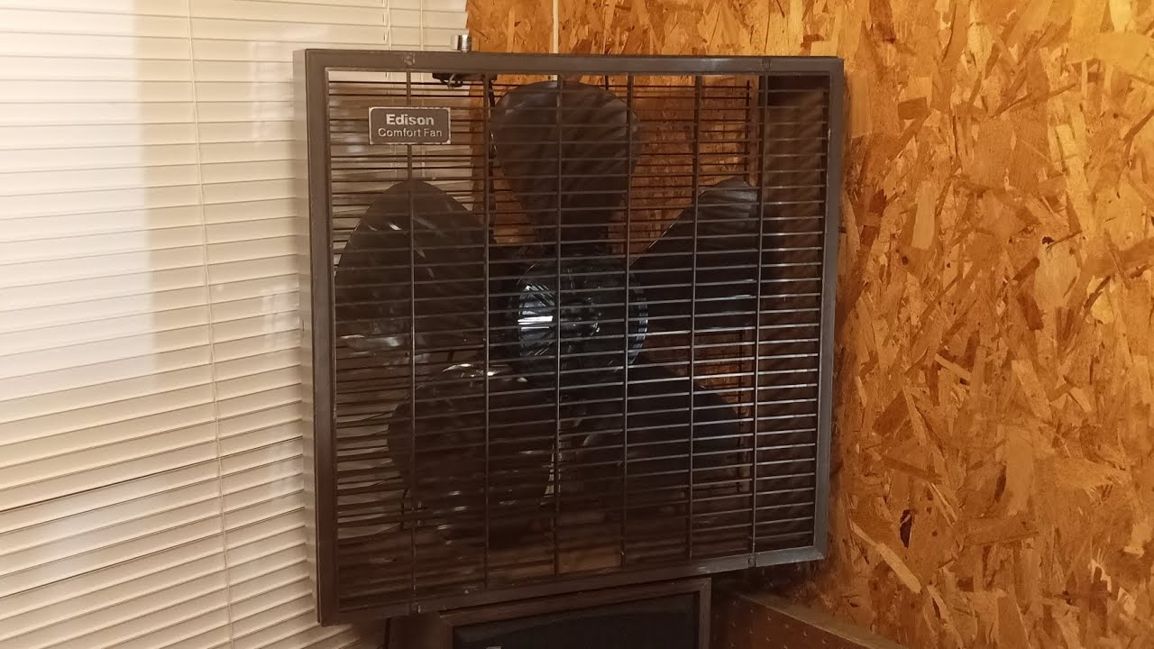 1980s Edison Comfort Fan 20" Box Fan Model 204016 - YouTube