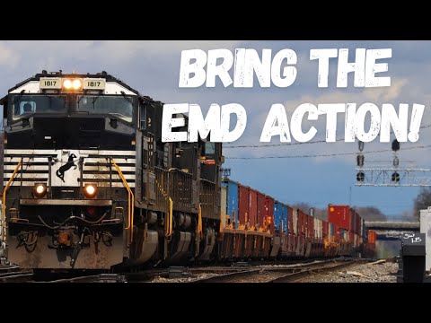 Weber Road Brings The EMD!!!! 3 EMD LEADERS, + Other Trains In Central ...