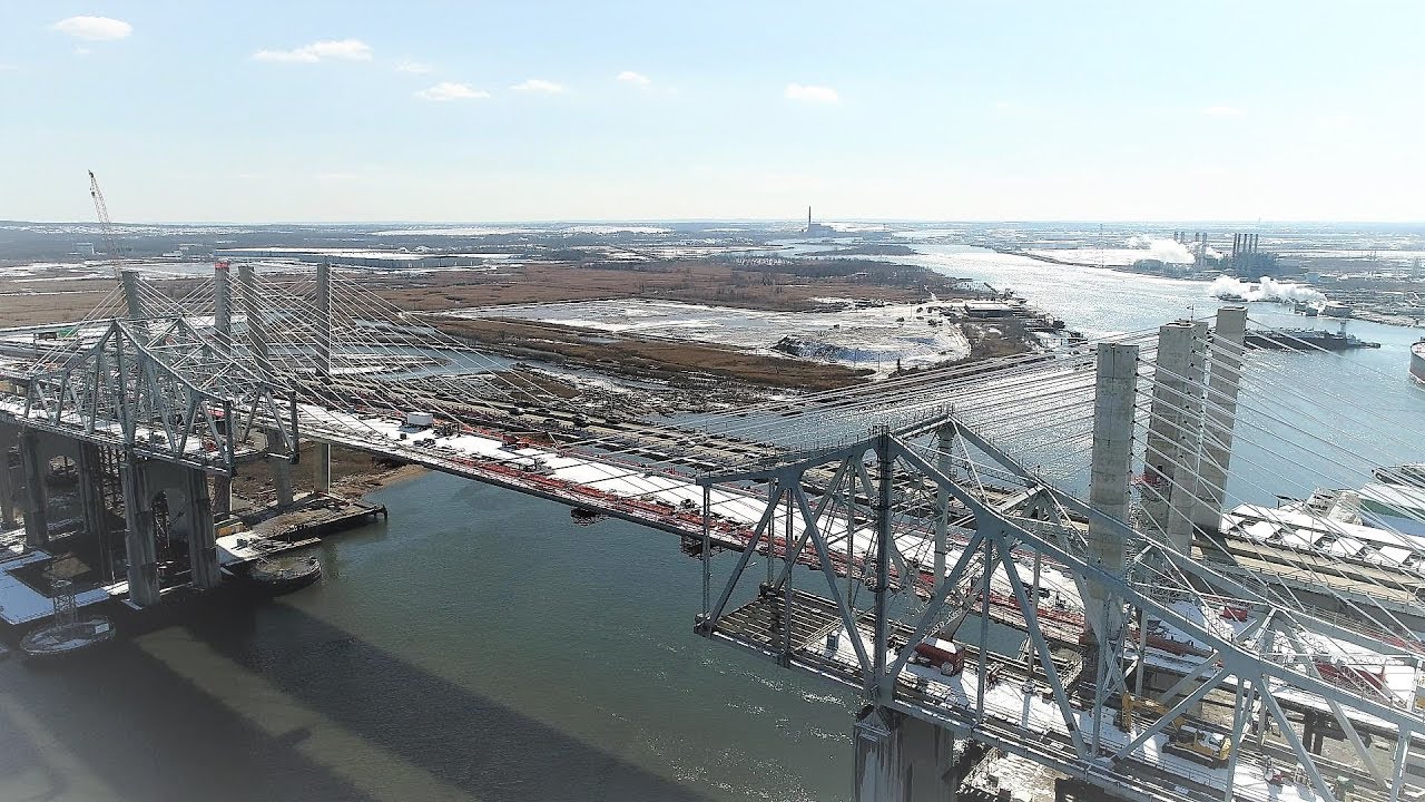 Goethals Bridge, Construction Update 2, 2/18/18 - YouTube
