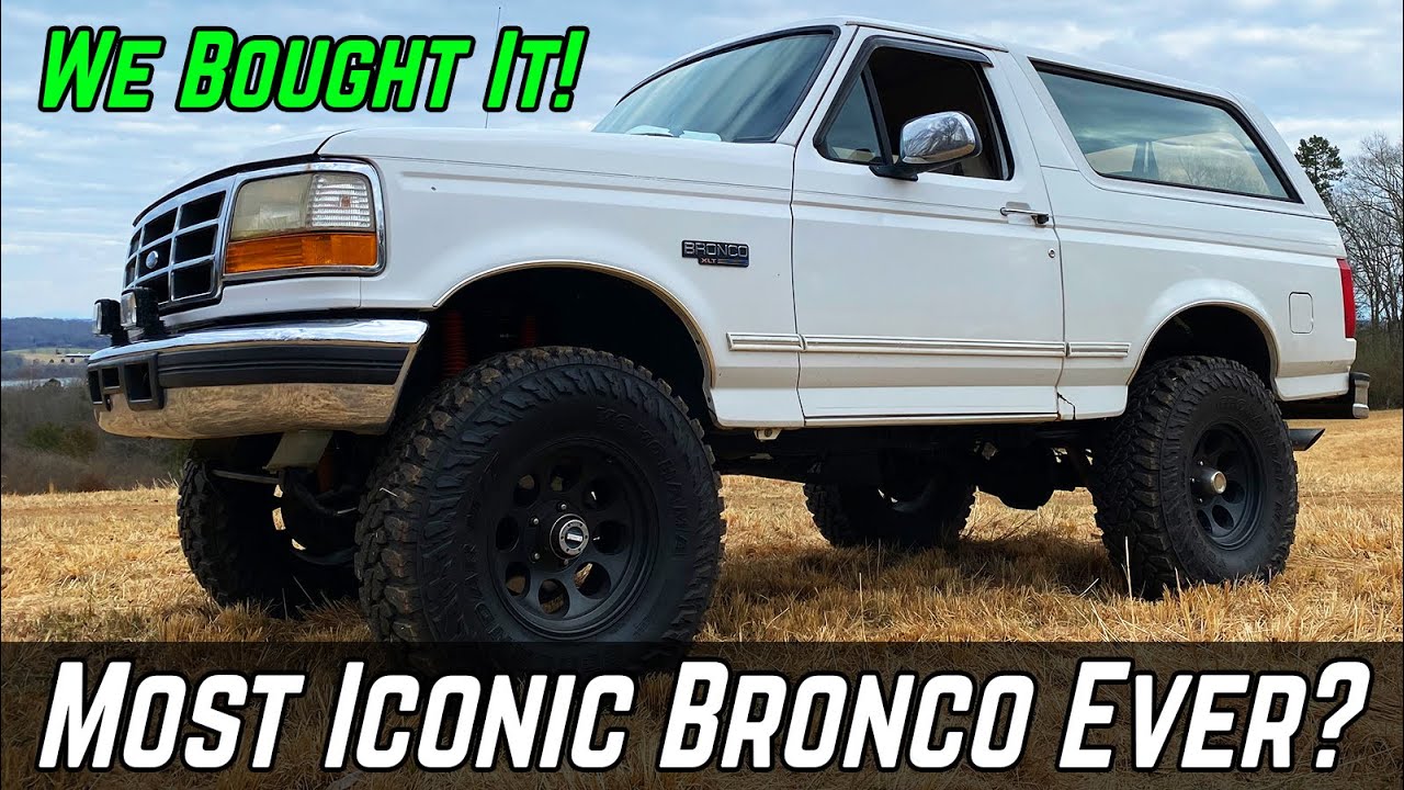 We Bought America's Most recognized Vehicle! 5th Gen White Ford Bronco ...
