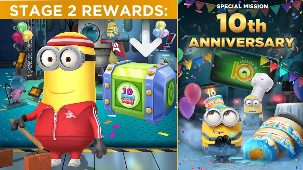 Minion Rush 10th ANNIVERSARY Stage 2 Completed and Rewards Claim Sporty ...