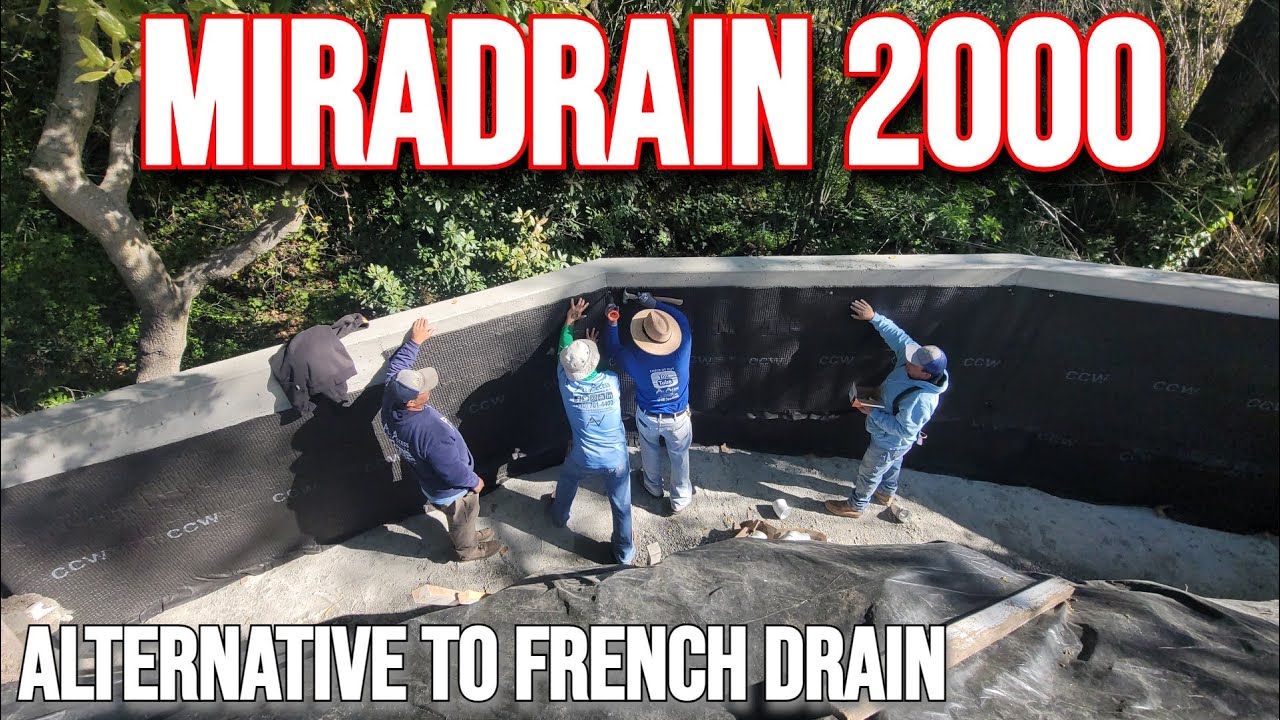 Walkthrough of Our MiraDrain Installation on a Concrete Wall - YouTube