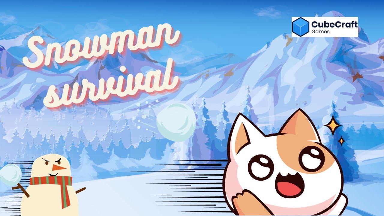 Jugando partidas de Snowman SURVIVAL en Minecraft,Cubecraft! - YouTube