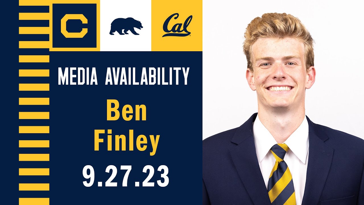 Cal Football: Ben Finley Media Availability (9.27.23) - YouTube