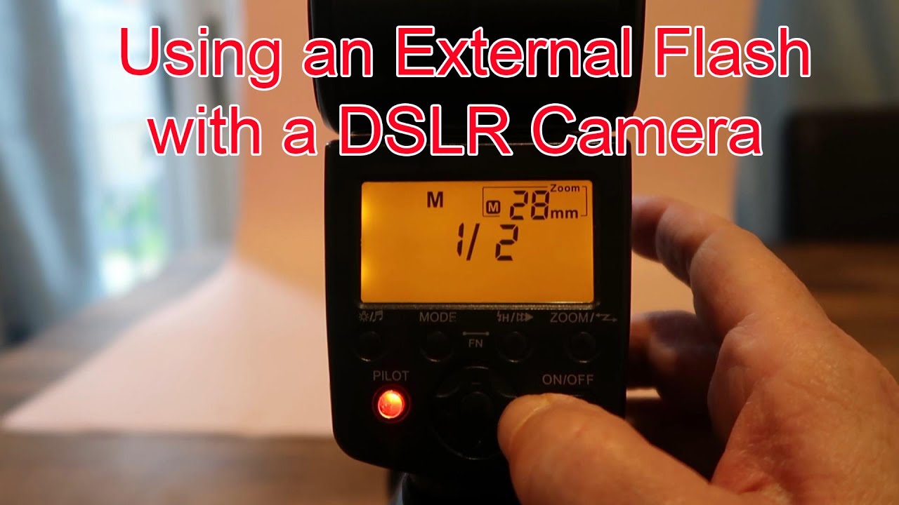 8 Using an External Flash with a DSLR camera. - YouTube